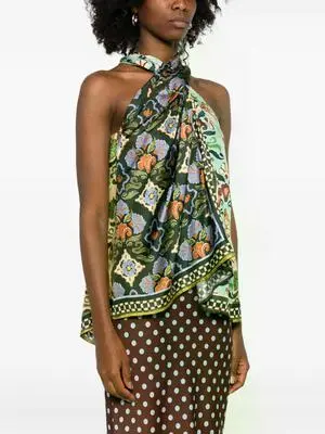 ALEMAIS Geometric-pattern Blouse
