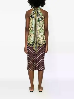 ALEMAIS Geometric-pattern Blouse