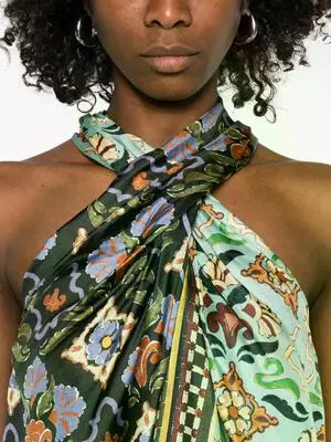 ALEMAIS Geometric-pattern Blouse