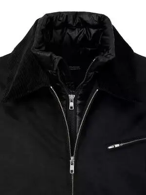STUDIO TOMBOY Padded Jacket With Corduroy Collar