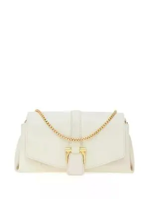 FERRAGAMO Gancini-detail Crossbody Bag - Neutrals