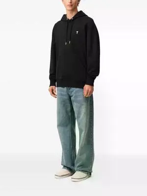 AMI Paris De Coeur Hoodie - Black
