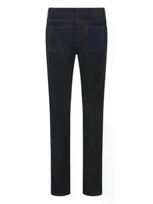 Etro Logo-embroidered Five-pocket Jeans