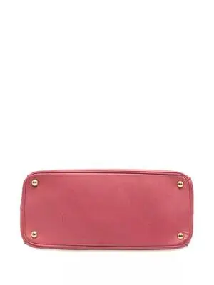 Prada 2013-2025 Medium Saffiano Lux Galleria Double Zip Satchel - Pink