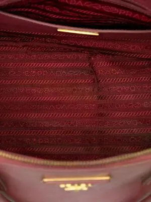 Prada 2013-2025 Medium Saffiano Lux Galleria Double Zip Satchel - Pink