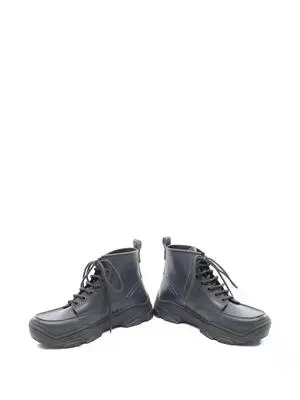 Dior Lace-up Combat Boots - Black