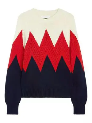 JIL SANDER Pointelle-detail Sweater - Blue
