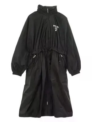 Prada 2000s Logo-print Hooded Raincoat