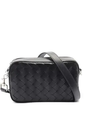 Bottega Veneta 20s Intrecciato Crossbody Bag - Black