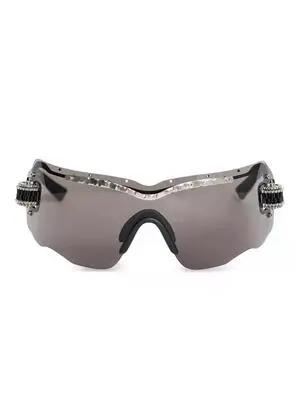KUBORAUM Embellished Mask Sunglasses