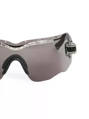KUBORAUM Embellished Mask Sunglasses