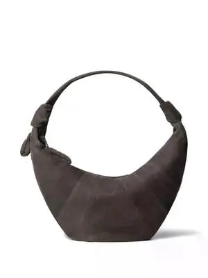 LEMAIRE Fortune Croissant Topstitched Bag - Brown