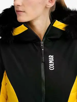 COLMAR Faux-fur Hooded Ski Suit - Black