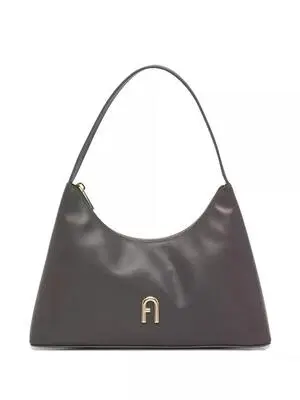 Furla Diamante S Logo Zip Tote Bag - Grey