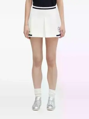SPORTY & RICH Hotel Eden Roc Mini Skirt - White