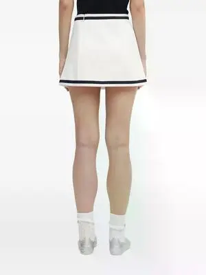 SPORTY & RICH Hotel Eden Roc Mini Skirt - White