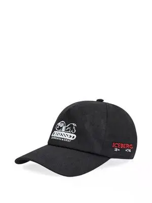Iceberg Embroidered Baseball Cap - Black