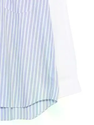Comme Des Garçons Striped Colour-block Shirt