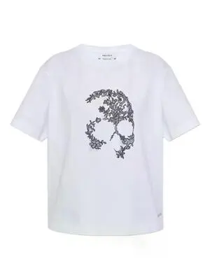 Alexander Mcqueen Lace Up T-shirts For Women