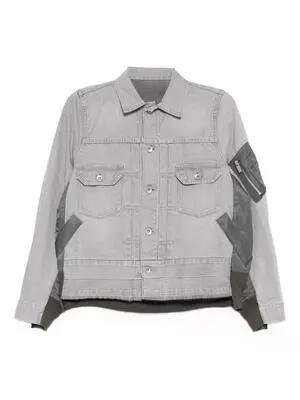 Sacai Twill-patch Denim Jacket