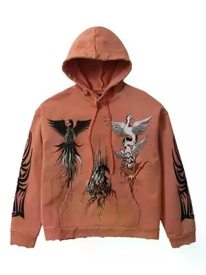 WHO DECIDES WAR BY EV BRAVADO Winged Hoodie