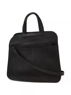 Hermès 2017 31 Halzan Taurillon Clemence Tote Bag - Black