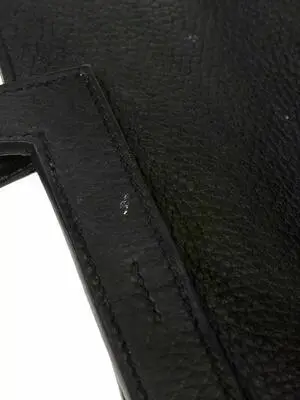Hermès 2017 31 Halzan Taurillon Clemence Tote Bag - Black
