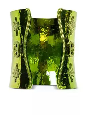 Valentino Garavani Metallic Cuff Bracelet - Green