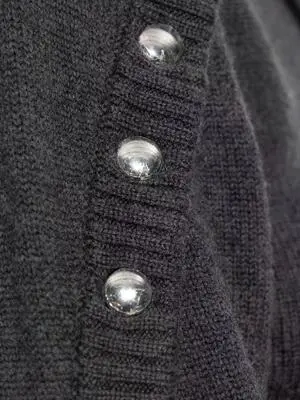 IRO PARIS Button Embellished High-neck Sweater - Grey