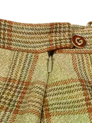 Gucci Check-pattern Pleated Skirt
