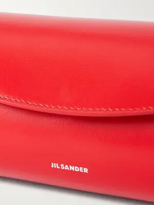 JIL SANDER Cannolo Small Leather Shoulder Bag