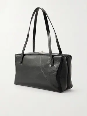 JIL SANDER Goji Pillow Small Crinkled-leather Shoulder Bag