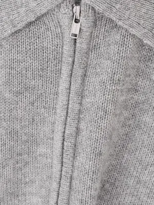 Eterne Blaise Cashmere Half-zip Sweater - Gray
