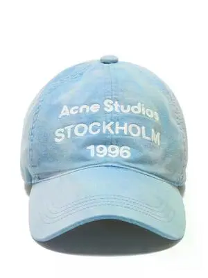 Acne Studios Embroidered Logo Cap - Blue
