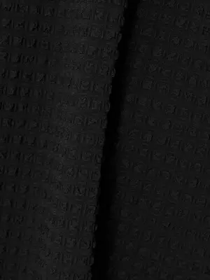 Hunza G Crinkle Halterneck Mini Dress - Black