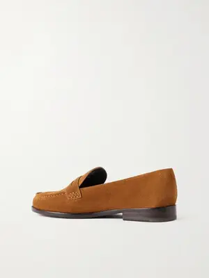 Tory Burch Suede Penny Loafers