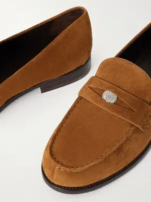 Tory Burch Suede Penny Loafers