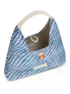 Marni Wavy-pattern Cabochon-trapeze Tote Bag