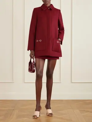 Gucci Horsebit-embellished Wool-twill Coat