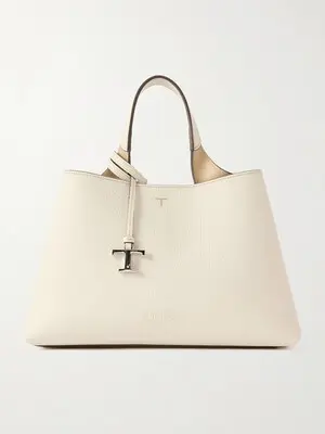 TOD'S Small Textured-leather Tote