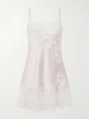 Lace-trimmed Silk Sleepwear