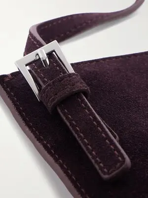 ST. AGNI 90s Suede Shoulder Bag - Brown