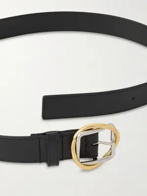 Jacquemus Salon Leather Belt - Black