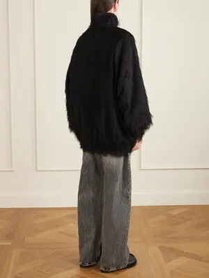 THE FRANKIE SHOP Baxter Fringed Jacket - Black