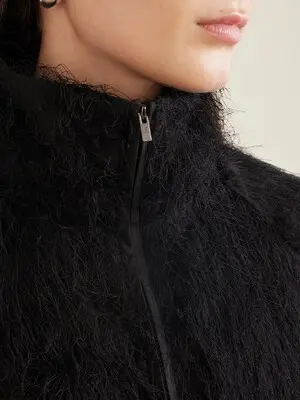 THE FRANKIE SHOP Baxter Fringed Jacket - Black