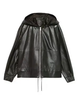 DESA 1972 Hooded Leather Jacket