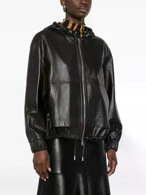 DESA 1972 Hooded Leather Jacket