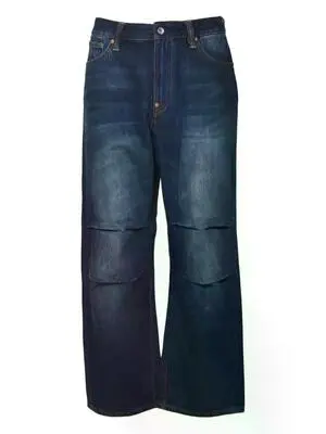 EVISU Seagull-print Five-pocket Jeans