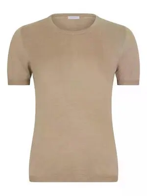 Malo Short-sleeve Fine-knit Top