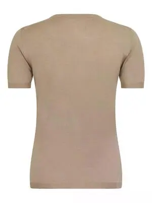 Malo Short-sleeve Fine-knit Top